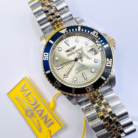 Invicta | Accessories | Nwt Invicta Automatic Pro Diver 42mm Steel Gold ...